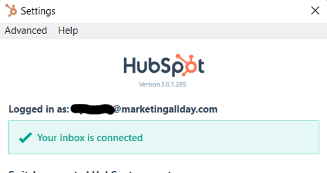 Connecting HubSpot Add-On for Microsoft Outlook
