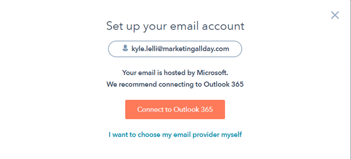 Connecting HubSpot Add-On for Microsoft Outlook